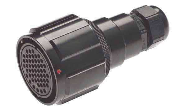 Tourline Series 85 pin, female cable Black Metal Coated Nut ...