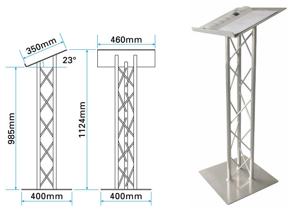 OPTI Trilite 100 Series TR LCD Truss Lectern - Multitechnic AS